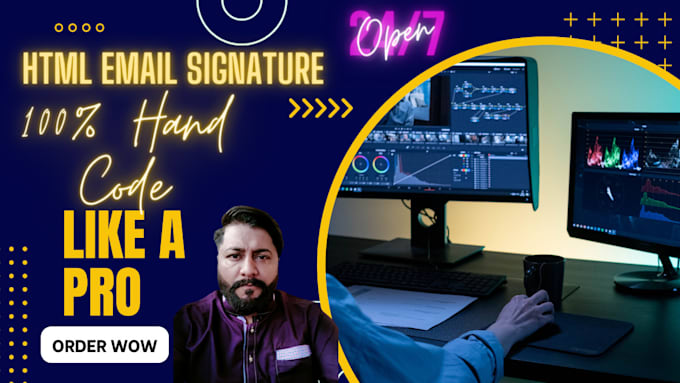 Create Clickable Html Email Signature By Tufiqshah Fiverr