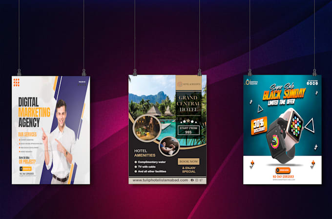 Design a professional one page flyer and poster by Muhammadashir85 | Fiverr