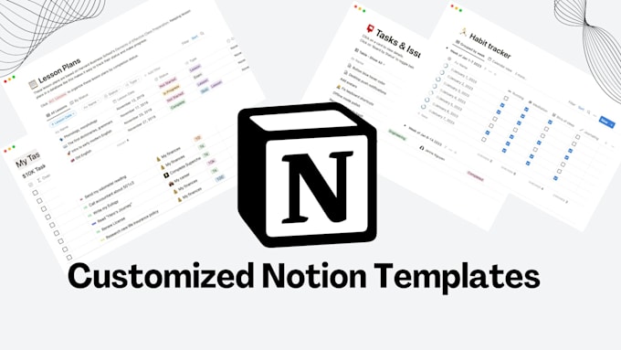 Make a totally custom template for you in notion by Apolovf | Fiverr