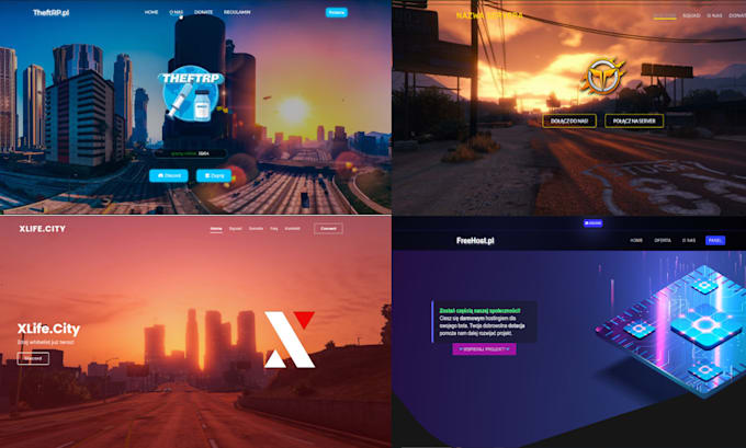 Make profesional fivem website by Kubakarpowicz | Fiverr