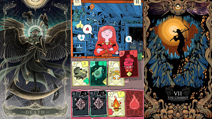 Draw custom card game, board game, trading card, pokemon tcg, tarot ...