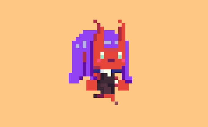 Make a pixel art character with walk animation by Nozaki | Fiverr