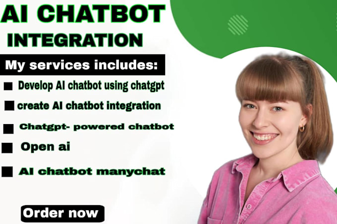 Develop open ai chatbot using chatgpt for your business by Pro_tatiana | Fiverr