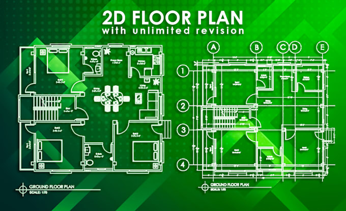 Design 2d floor plan section elevation by autocad and revit by Engshaki | Fiverr