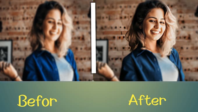 Enhance restore and upscale low quality image fix blurry photos by ...