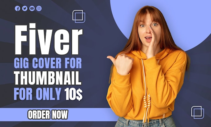 Design fiverr gig thumbnail, gig image, gig picture, gig cover, web ...