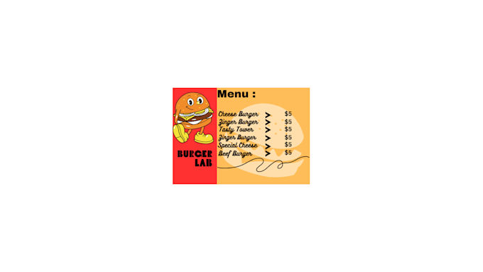 Design food menu cards and logo by Rajamohsin437 | Fiverr