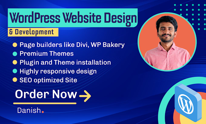 Do custom wordpress website design or wordpress website development by Danish_expt | Fiverr