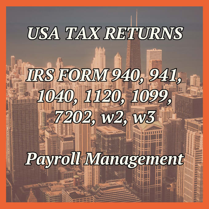 Do individual tax returns form 940 941, 1040 1120 payroll w2 by Al_ahmedfahad | Fiverr