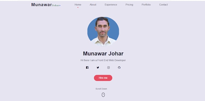 Build your portfolio and set it up on github pages by Munawarjohar | Fiverr