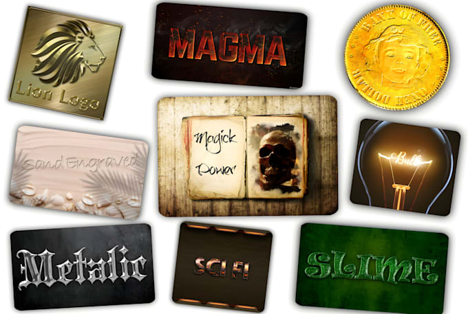 Create 3d or 2d text and image mock ups with creative effects by Izz ...