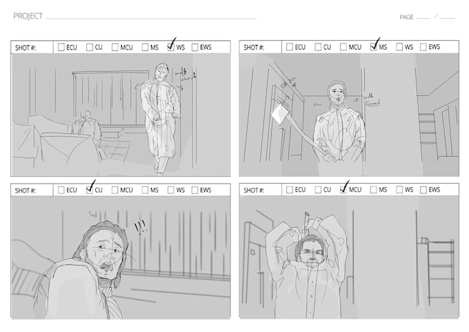 Draw storyboards for any project with unlimited revisions by Oj_taylor ...