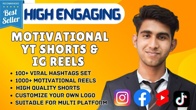 Create engaging motivational shorts for youtube, instagram by Kumkai ...
