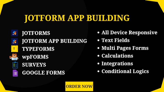 Create jotform, jotform app, google form, typeform, wpform by ... Create jotform, jotform app, google form, typeform, wpform by ...