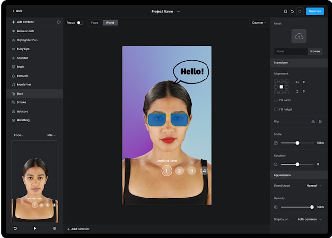 Ar App Vr App Augmented Reality App Ar Filter With Arcore Arkit Vuforia Unity3d By Filapamaromos