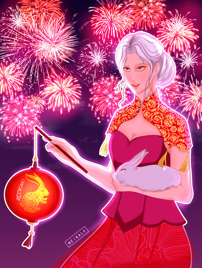 Draw illustration, character design, anime, webtoon, couple, oc by ...