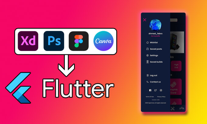 Convert your ui ux design into a flutter app by Febrovic | Fiverr
