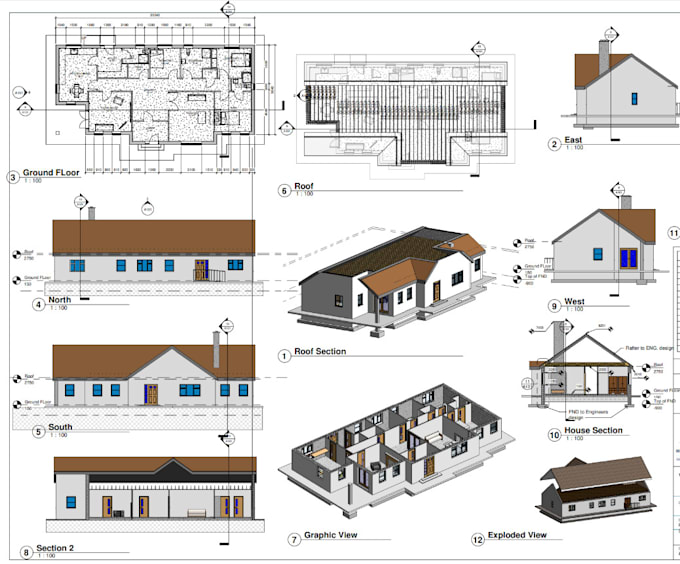 Produce building design drawings in 2d and 3d including structural by P_scal20 | Fiverr