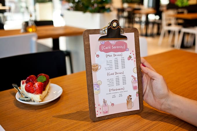 Design professional and unique menu by Warda_creations | Fiverr