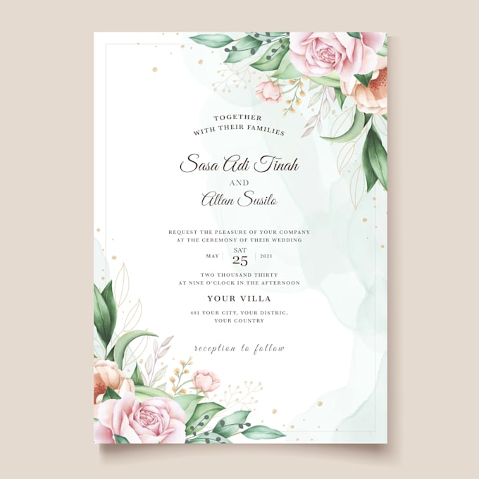 Make unique design for your invitation card by Jayanthrio0z | Fiverr