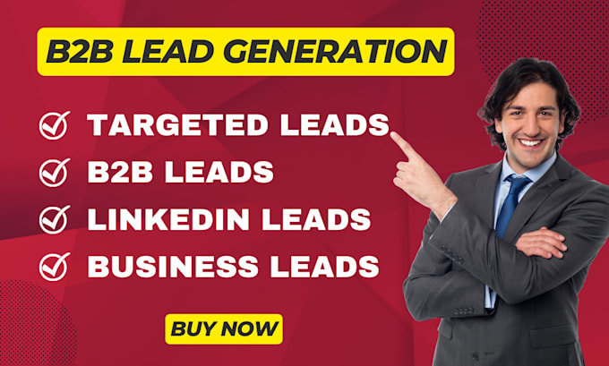 Do targeted b2b lead generation, linkedin leads and business leads by Raihan_habib1 | Fiverr