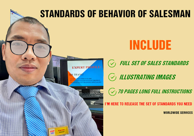 Create a set of standards for visual conduct of sales staff at the ...