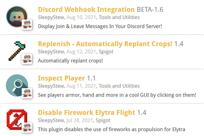 Make you a custom minecraft plugin for your server by Sleepystew | Fiverr