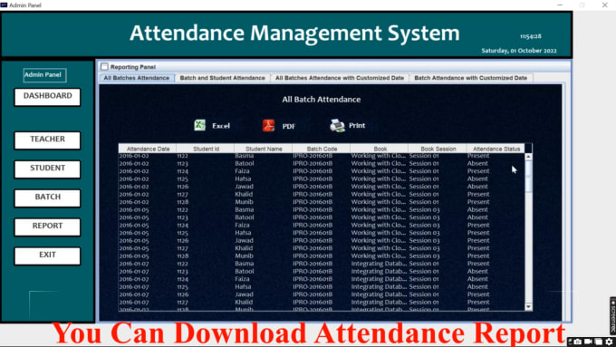 Attendance management system project in java by Rahulmishracode | Fiverr Attendance management system project in java by Rahulmishracode | Fiverr