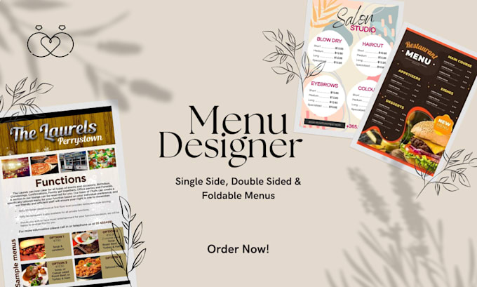 Craft unique and customized menu design and flyer by Wajeehashafiq98 ...