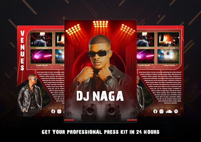 Do artist epk, media kit, press kit, speaker kit, one sheet by Mirha_asad92 | Fiverr