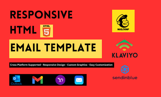 Create a responsive email template and newsletter by Hnihal | Fiverr