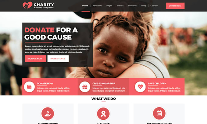 Build a nonprofit ngo donation charity website membership multivendor ...