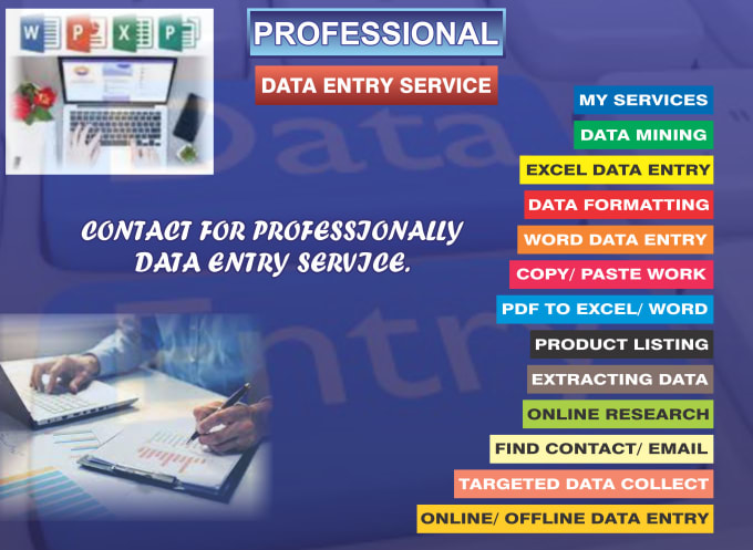 Do ms excel data entry professionally by Sahil_748 | Fiverr Do ms excel data entry professionally by Sahil_748 | Fiverr