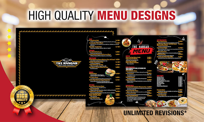 Create a modern restaurant menu design by Dilanka_f | Fiverr