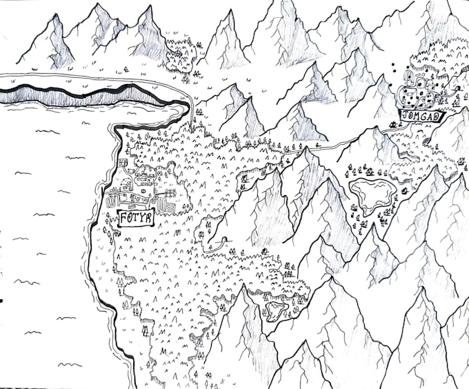 Make hand drawn detailed fantasy maps for you by Mapmaker_martin | Fiverr
