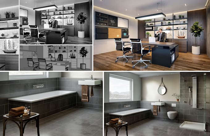 Render images and interior architectural videos by Dvhien156 | Fiverr