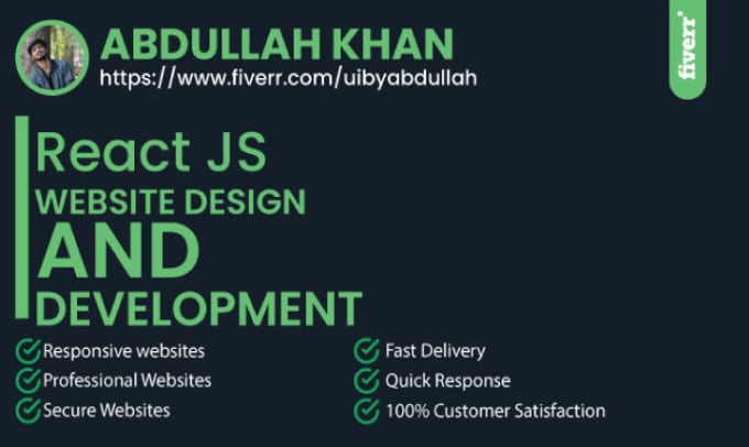 Creative Reactjs Design With Modern Css By Uibyabdullah Fiverr