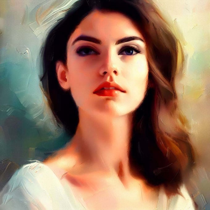 Draw digital portrait in oil painting from photo by Caursahopper | Fiverr