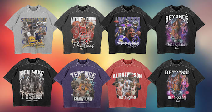 Create a bootleg 90s old school design for you by Footdua | Fiverr