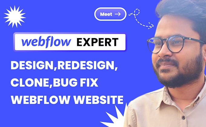 Be your webflow expert to create webflow website or webflow landing ...