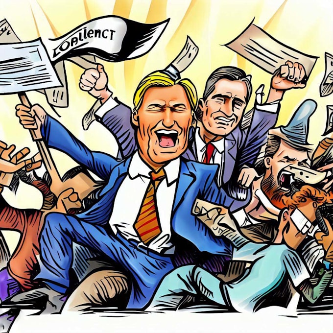 Create a political cartoon by Baumfl098 | Fiverr