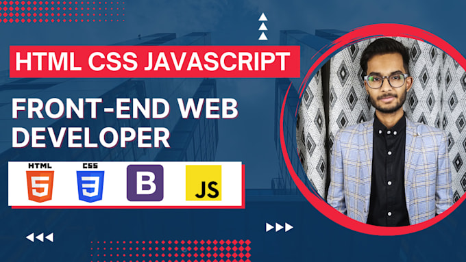 Be your front end web developer, develop a responsive website by ...