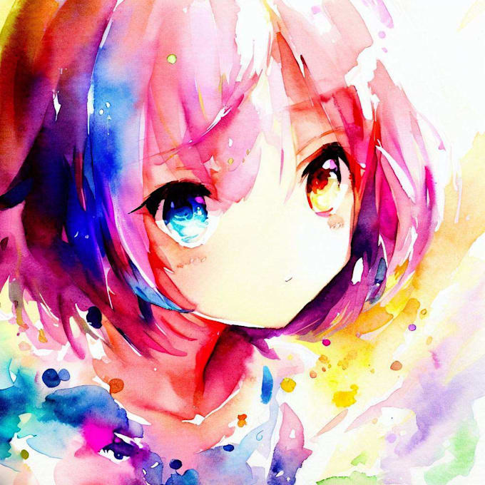 Create a anime watercolor painting by Raccouvlaucs | Fiverr