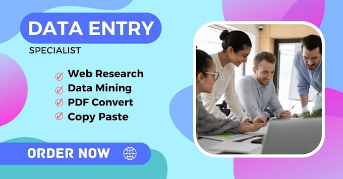 Do data entry, data mining, copy paste and web research by Imrankhan101326 | Fiverr
