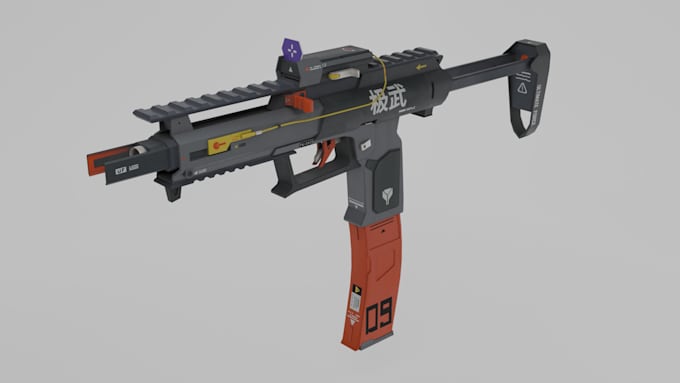 Make a low poly or high poly guns, instruments, objects by Nazarchik ...