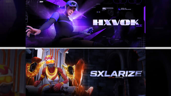 Make a fortnite header or banner for you by Dizzyydesigns | Fiverr