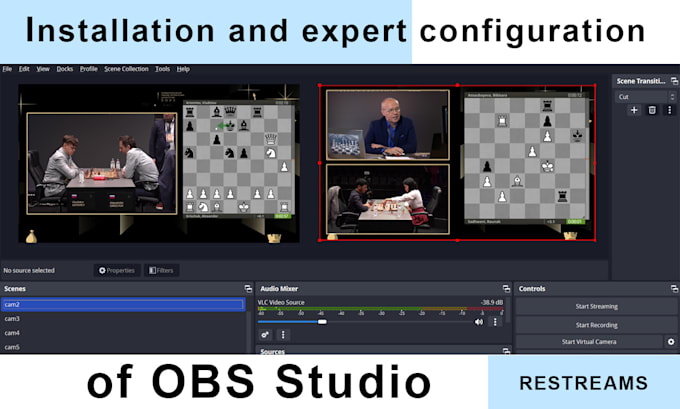 Install, configure obs vmix for streaming,expert setting of encoding, rtmp, srt by Yury_airhd ...