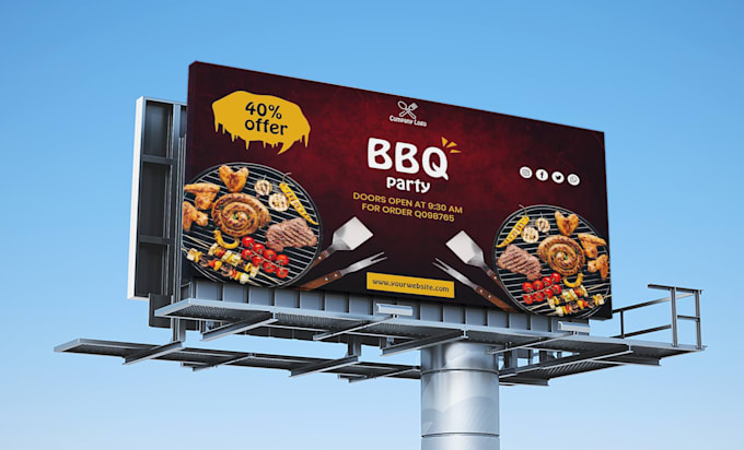 Design custom billboard, signboard, signage, yard sign or banners by ...