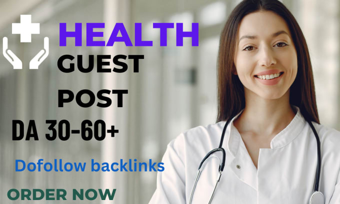 Do high da health and fitness guest post with authority health ...