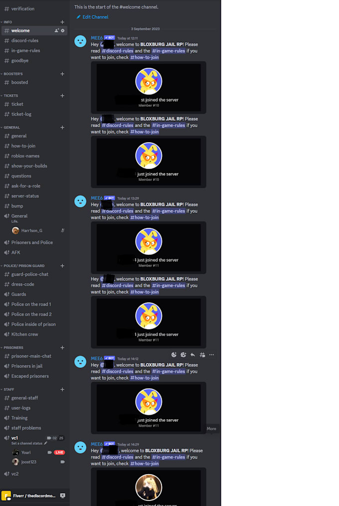 Create a discord server for you by Thediscordmoder | Fiverr